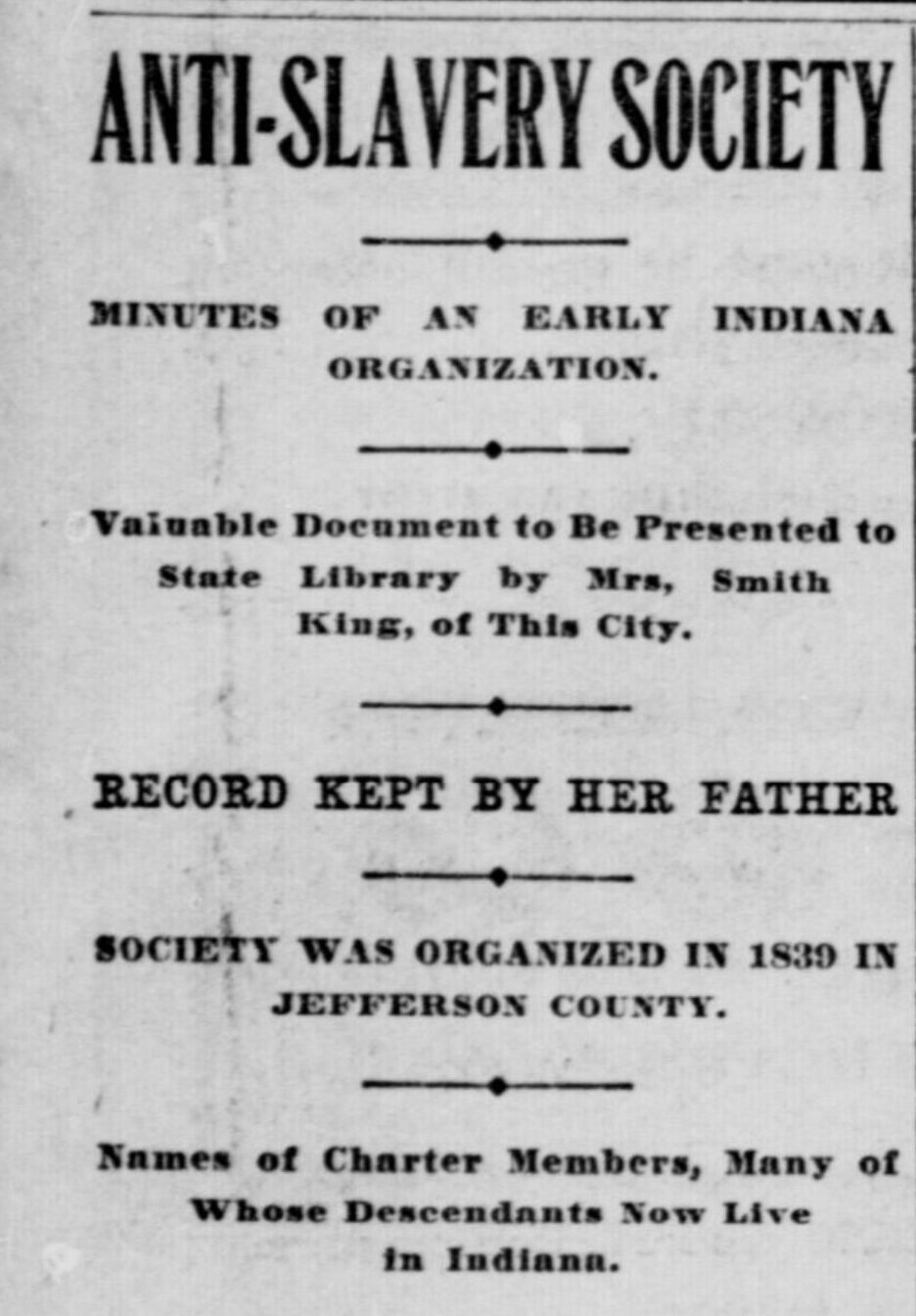 Indianapolis Journal, 1903 - Eleutherian College